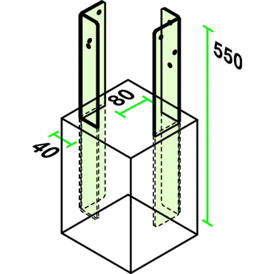 Osmo Pfostenanker zum Einbetonieren | mein-gartenshop24.de
